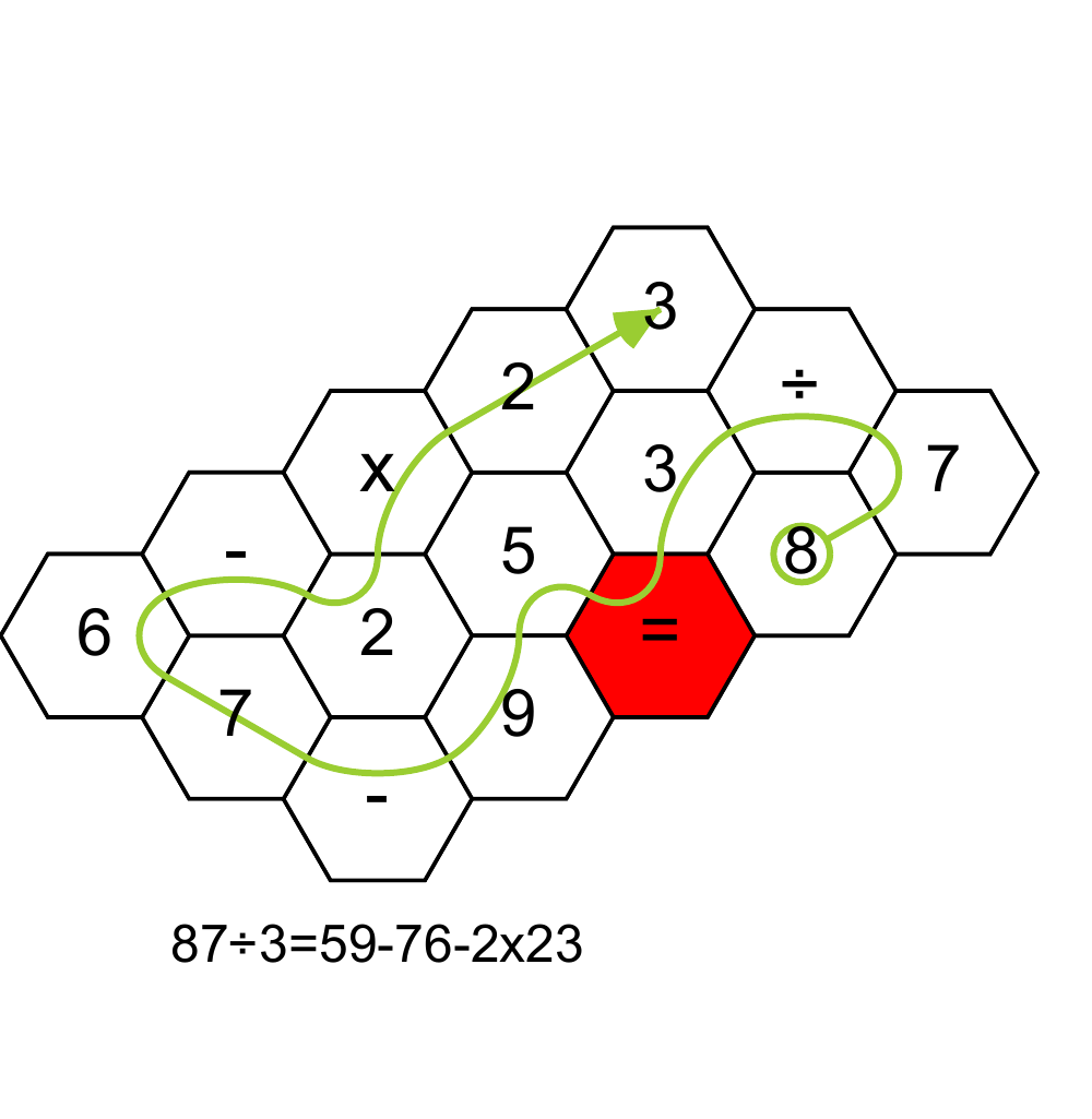 Hexa-Trex Puzzle 191 – Nucleus Learning